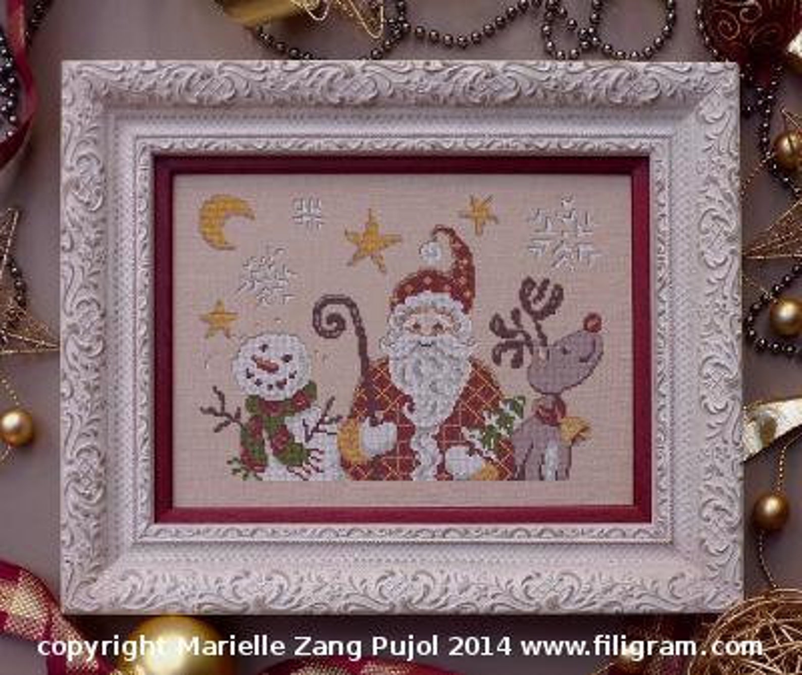 Filigram Christmas & Co. Cross Stitch Pattern silk Pack - Etsy