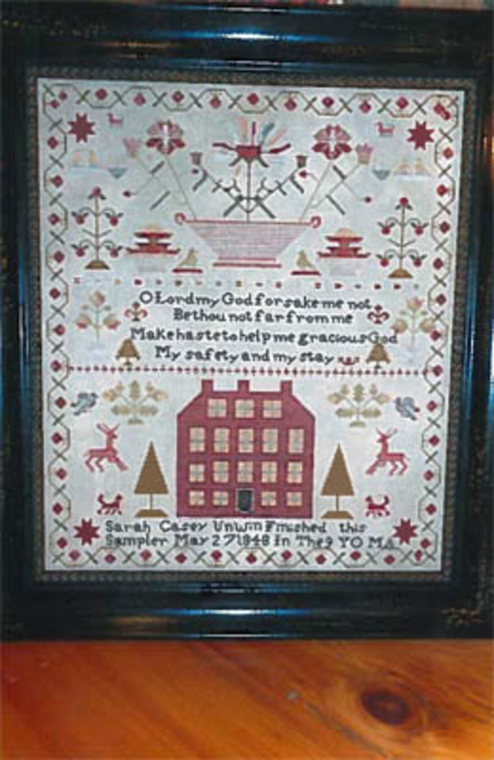 Chessie & Me Sarah Casey Unwin 1848 Sampler Pattern - Etsy