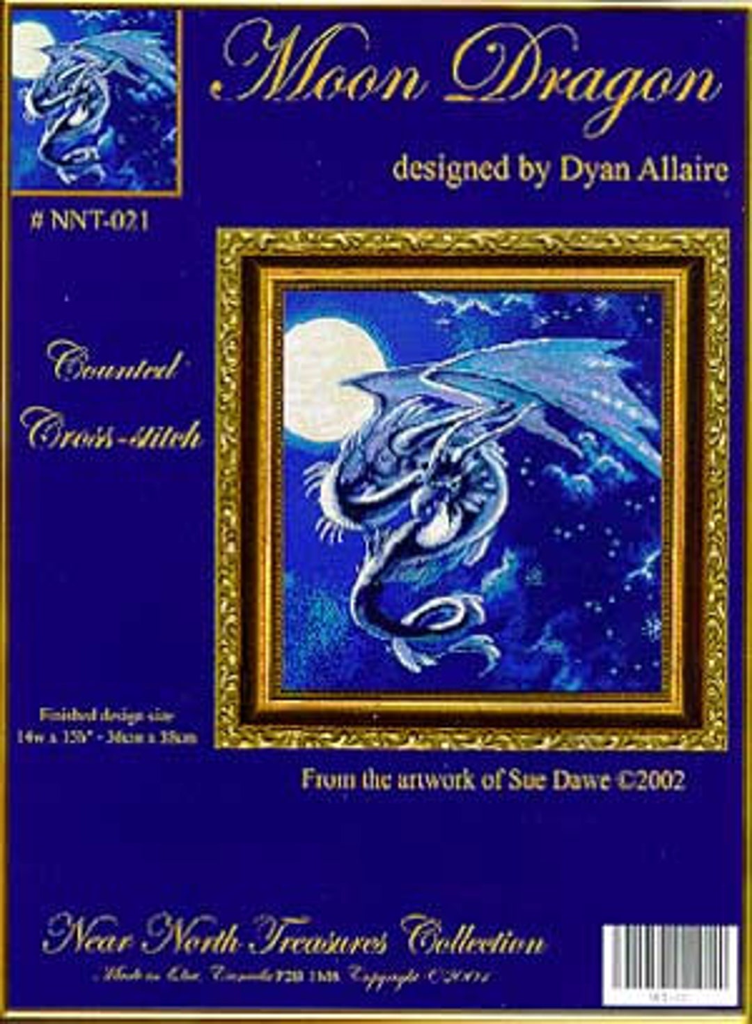 Kustom Krafts Moon Dragon Cross Stitch Pattern - Etsy