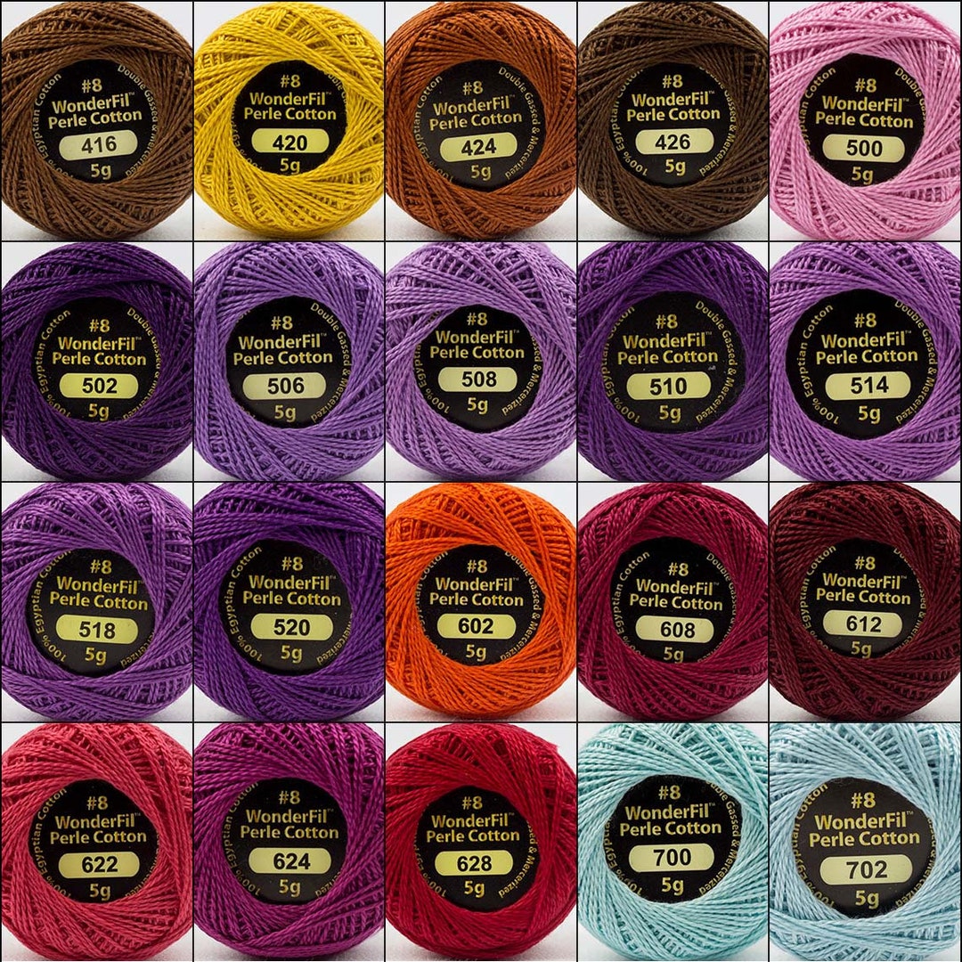 Eleganza/wonderfil Size 8 Perle Cotton Colors 416-702 **choose Color ...
