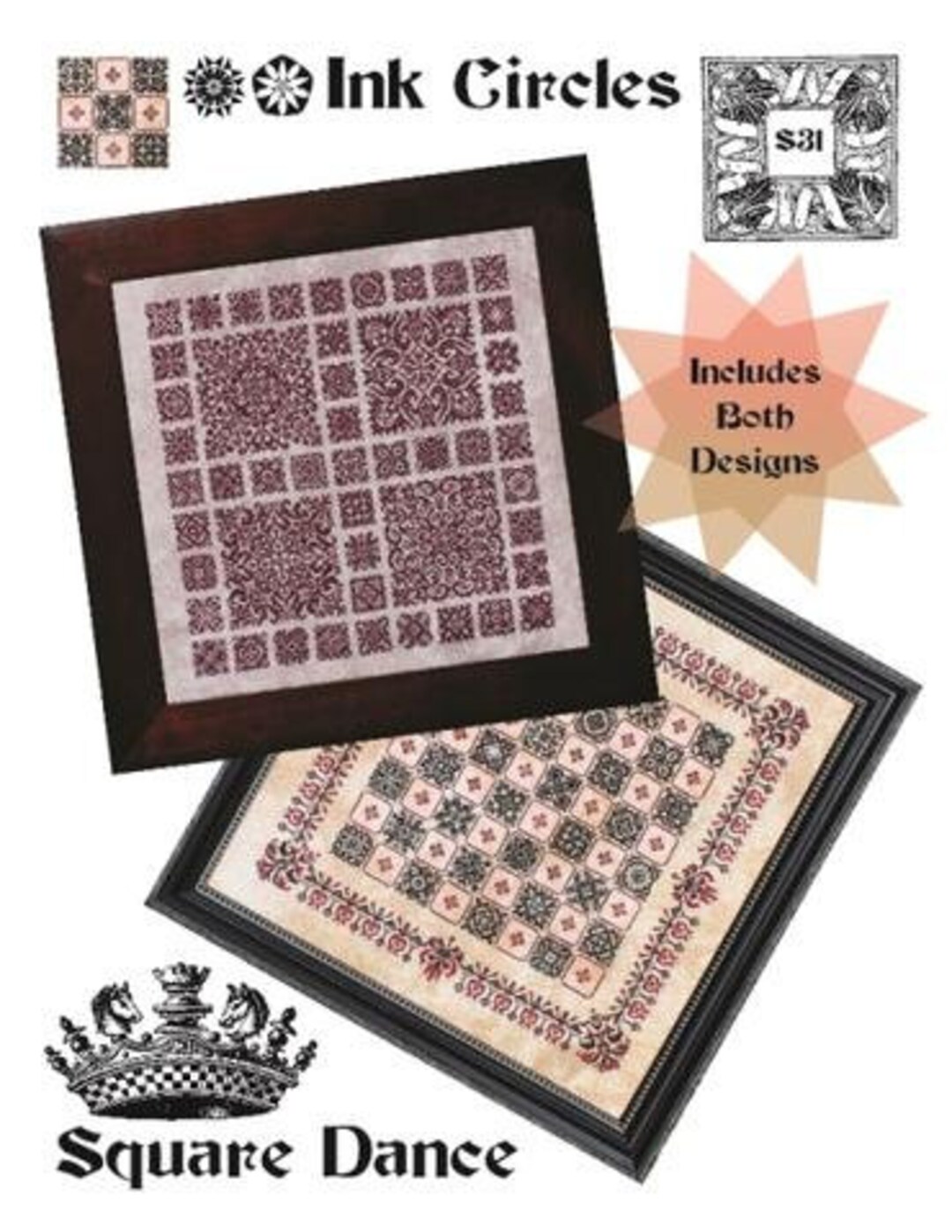 Ink Circles - Square Dance - Cross Stitch Pattern - Etsy