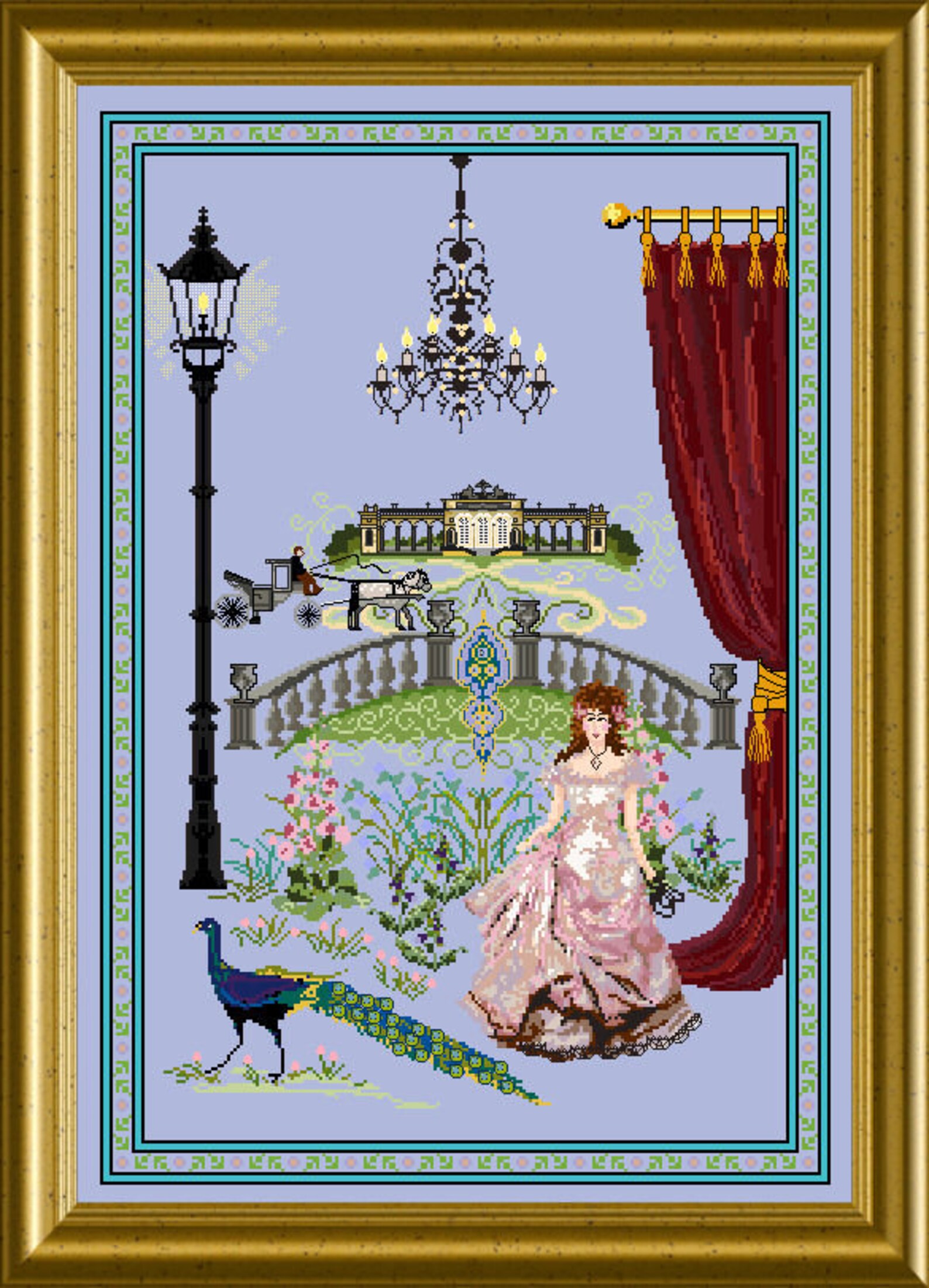 Chatelaine Design A Ball in Vienna Cross Stitch Pattern - Etsy