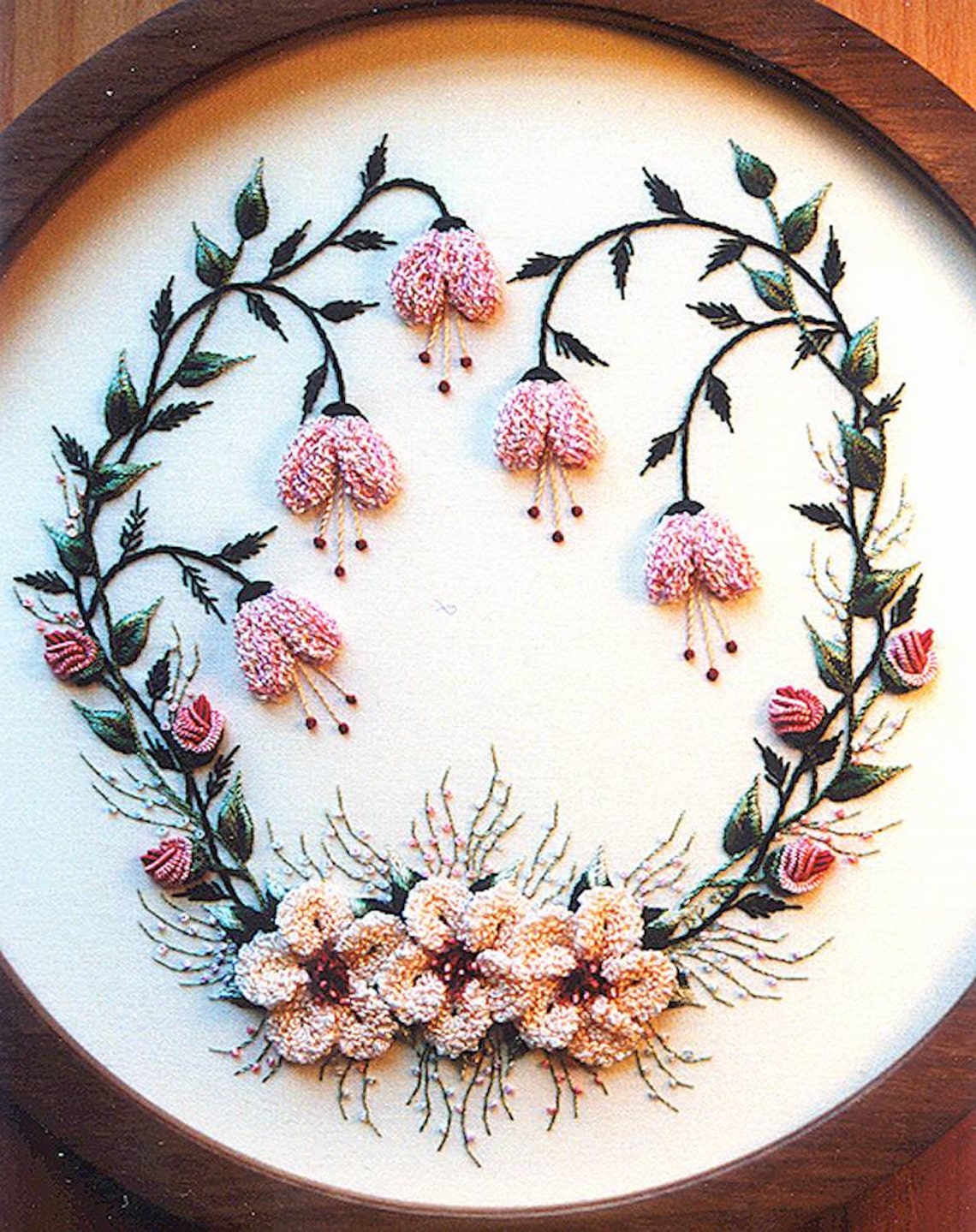 DK Designs Brazilian Embroidery-#3822 Frosty Christmas Rose -pattern ...