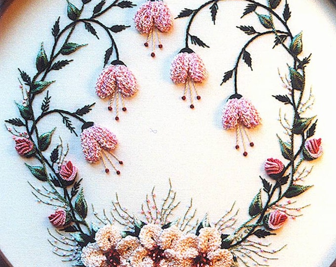DK Designs Brazilian Embroidery3822 Frosty Christmas Rose - Etsy