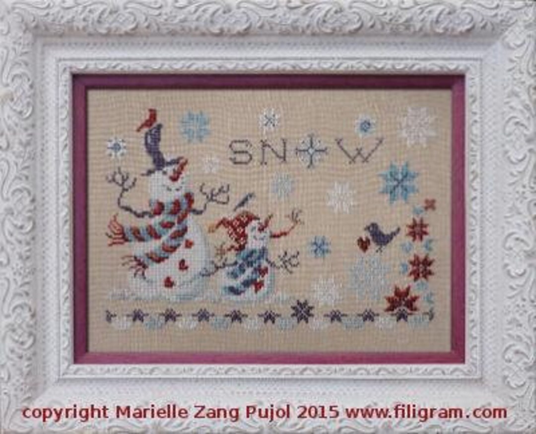 Filigram Nice Snowflakes Cross Stitch Pattern silk Pack Sold Separately ...