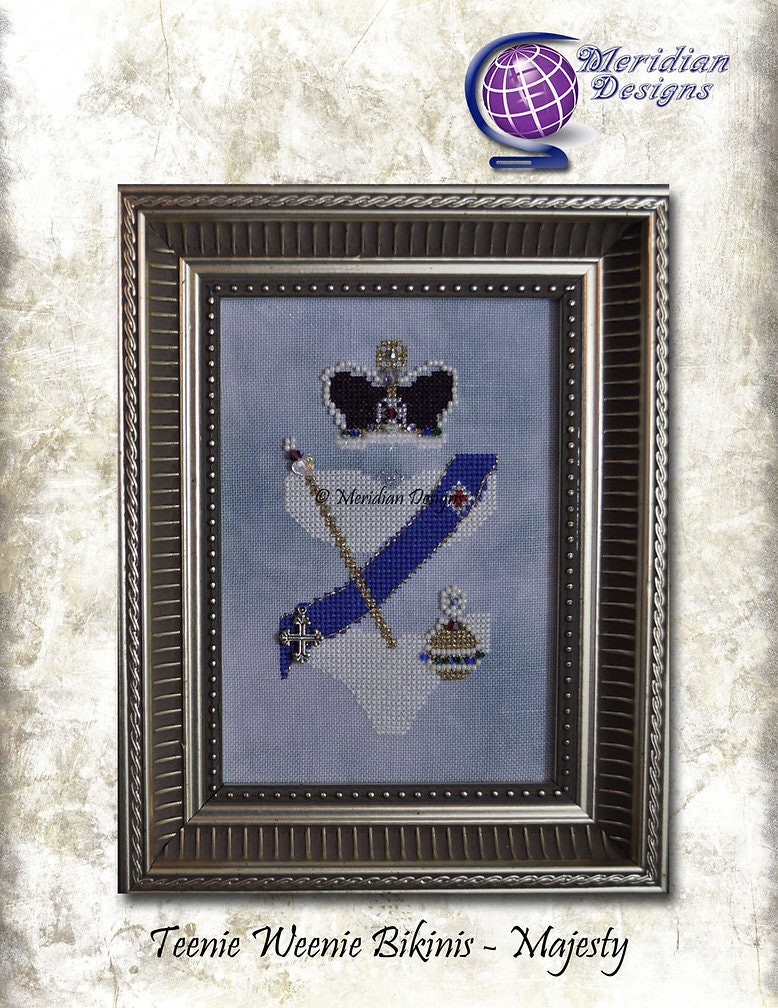 Meridian Designs - Teenie Weenie Bikinis - Majesty (chart & charm ...