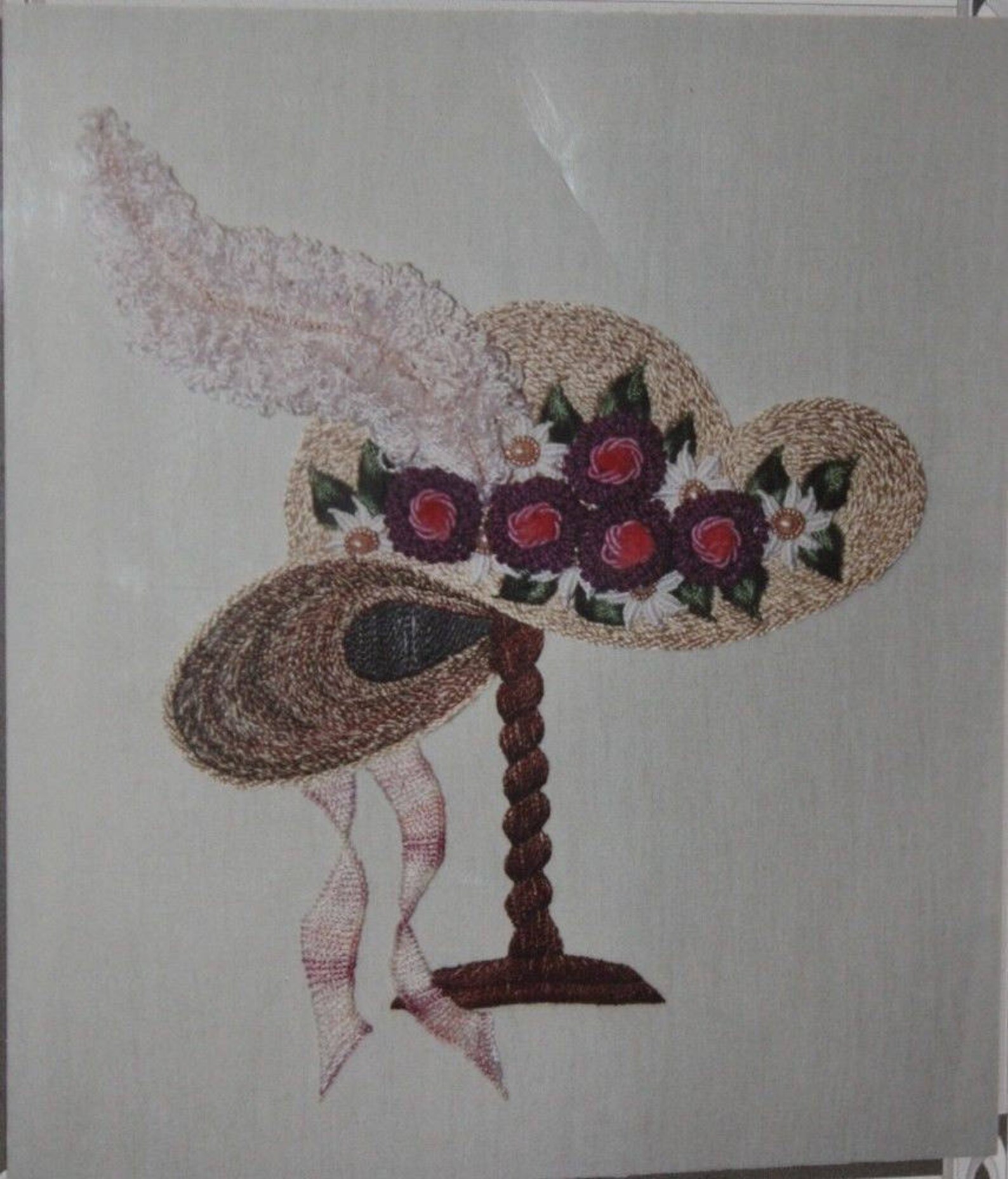 DK Designs Brazilian Embroidery- #3857 Bordeaux Chapeau -pattern With ...