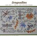 Filigram Dragonflies Cross Stitch Pattern - Etsy