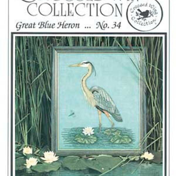 Great Blue Heron Cross Stitch - Etsy