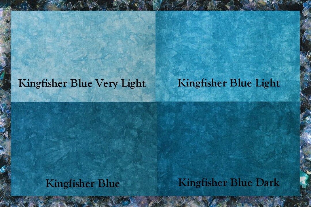 Hand-dyed 14 Ct, 16 Ct, 18 Ct Aida Cloth, Kingfisher Blue - Garibaldi's ...