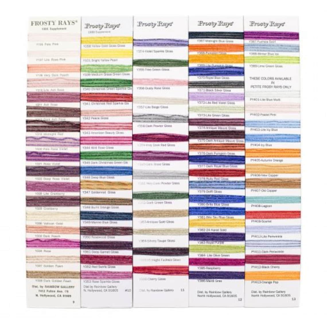 Rainbow Gallery Threads Frosty Rays Y001-Y061 Choose - Etsy