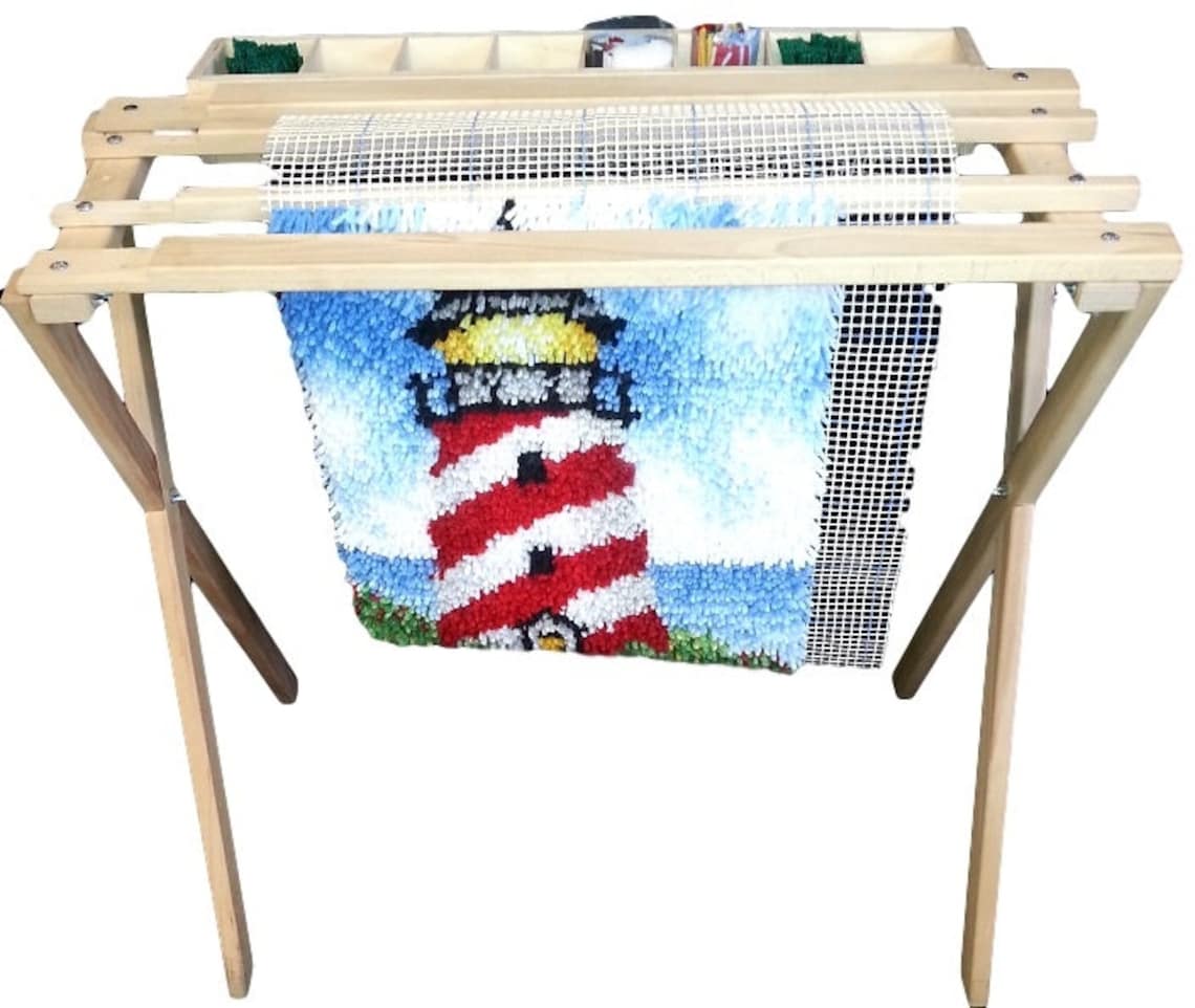 Frank A Edmunds Floor Standing Rug Hooking Frame up to 50" Work Area ...