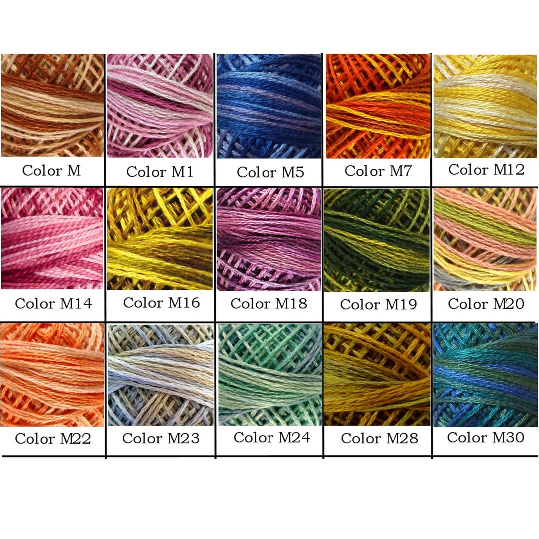 Valdani 3-ply Stranded Floss/variegated - Colors M Thru M93, M920 ...