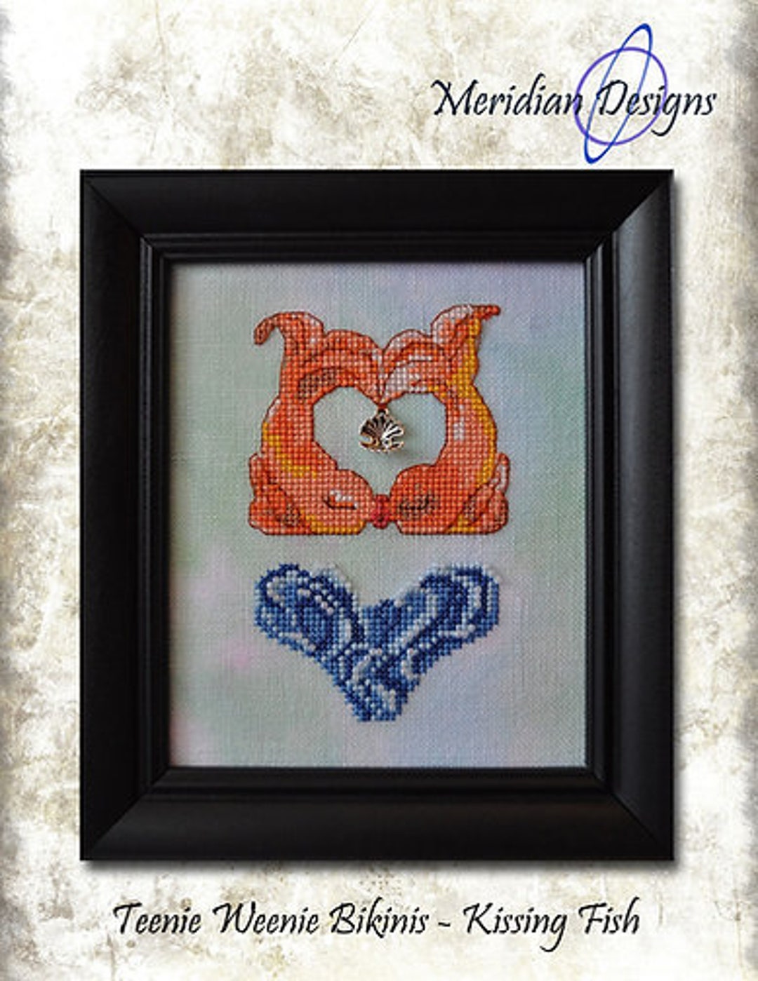 Meridian Designs Teenie Weenie Bikinis Kissing Fish chart & Charm ...