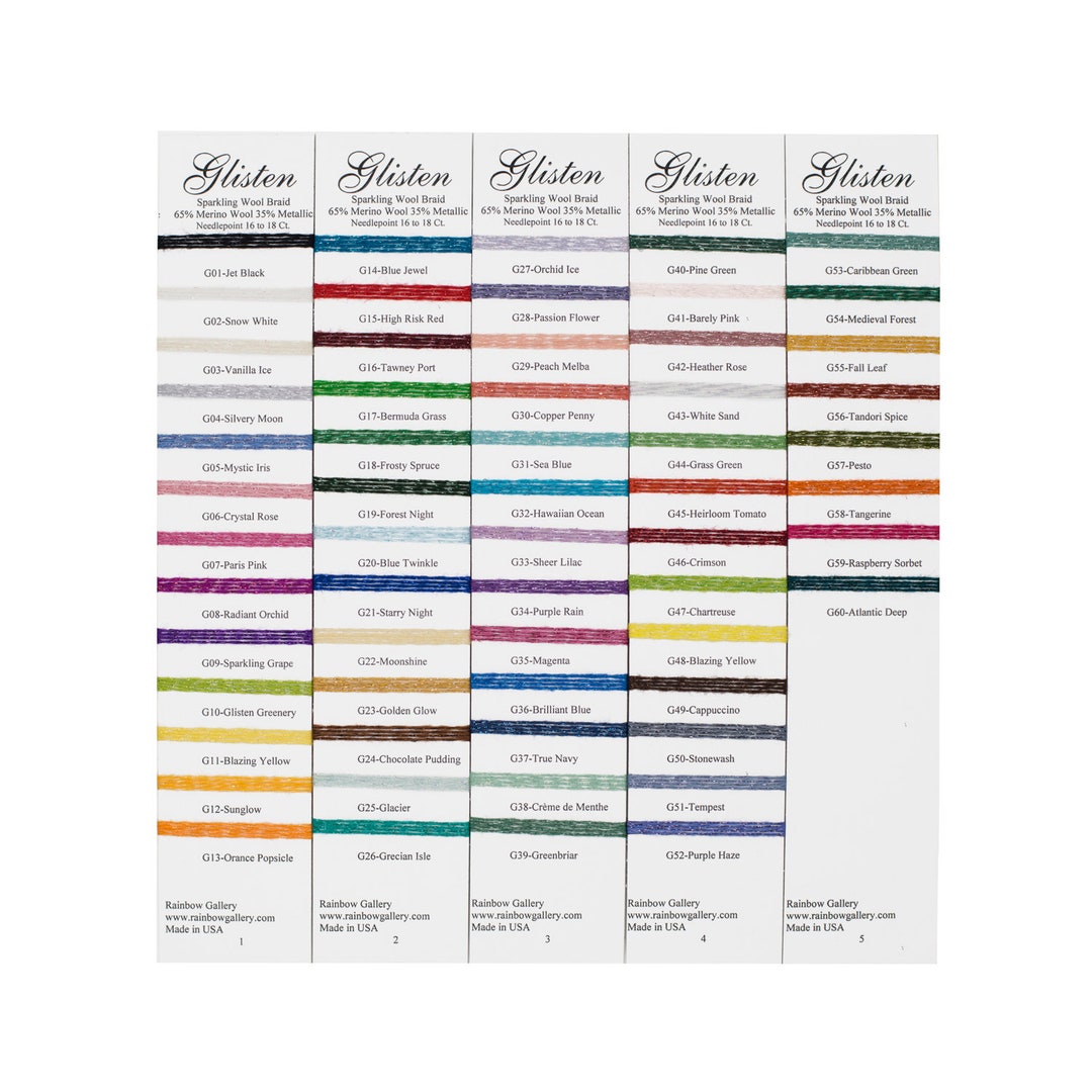 Rainbow Gallery Threads - Glisten - G01-G70 ** Choose Color** - Etsy