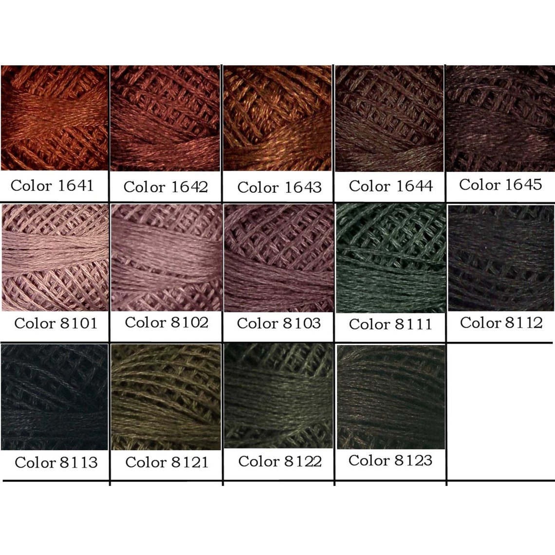 Valdani 3-ply Stranded Floss/solid Colors 841 Thru 893 Colors - Etsy