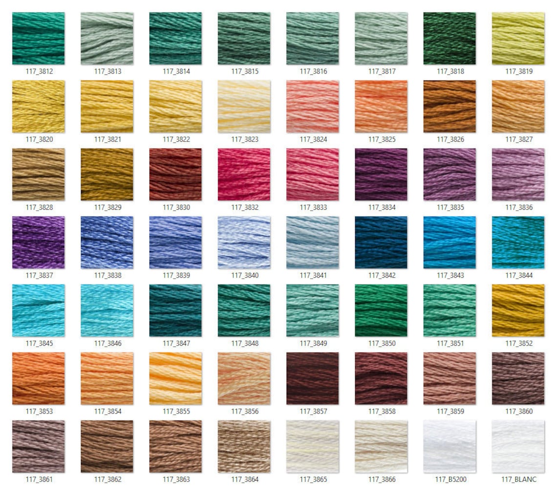 DMC Floss Six Strand 738-892 choose Color - Etsy