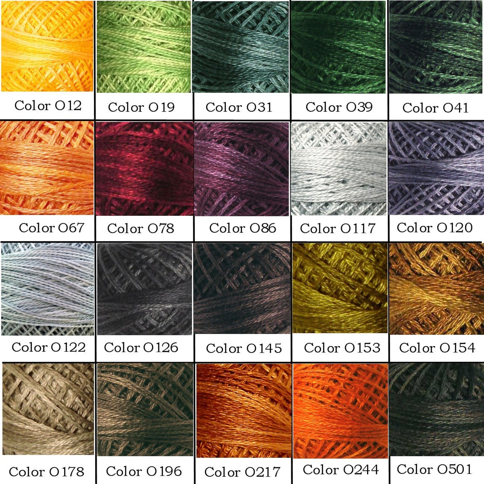 Valdani 3-ply Stranded Floss/variegated Colors O12 Thru O559 | Etsy