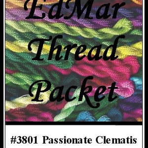 DK Designs Brazilian Embroidery-#3801 Passionate Clematis-pattern With ...