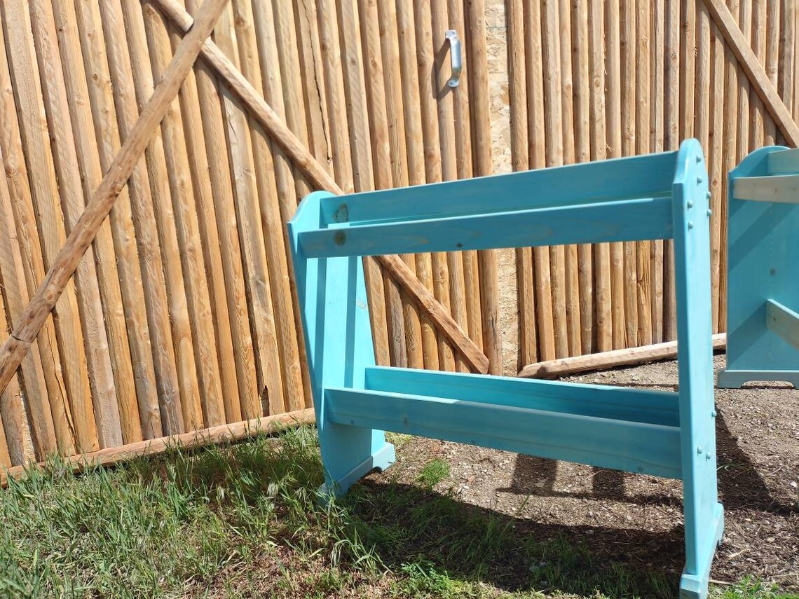 Aqua Stain Free Standing Saddle Stand Rack With Tray Ready to - Etsy