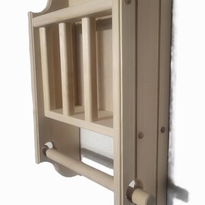 Unfinished Magazine Rack With Toilet Paper Holder - Etsy