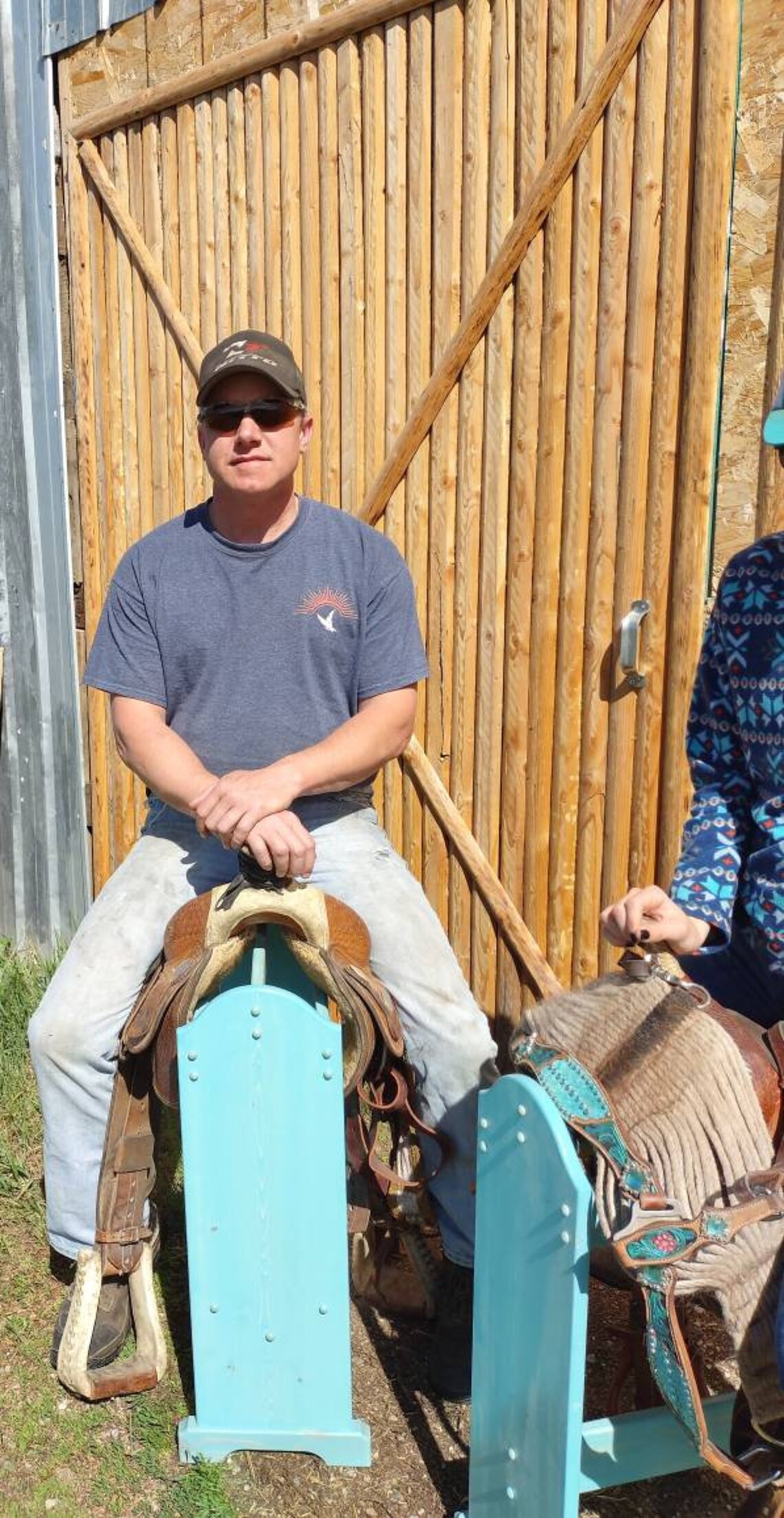 Aqua Stain Free Standing Saddle Stand Rack With Tray Ready to - Etsy