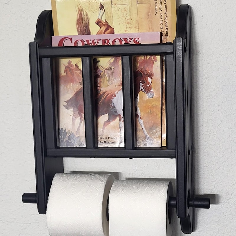 Toilet Paper Magazine Rack - Etsy