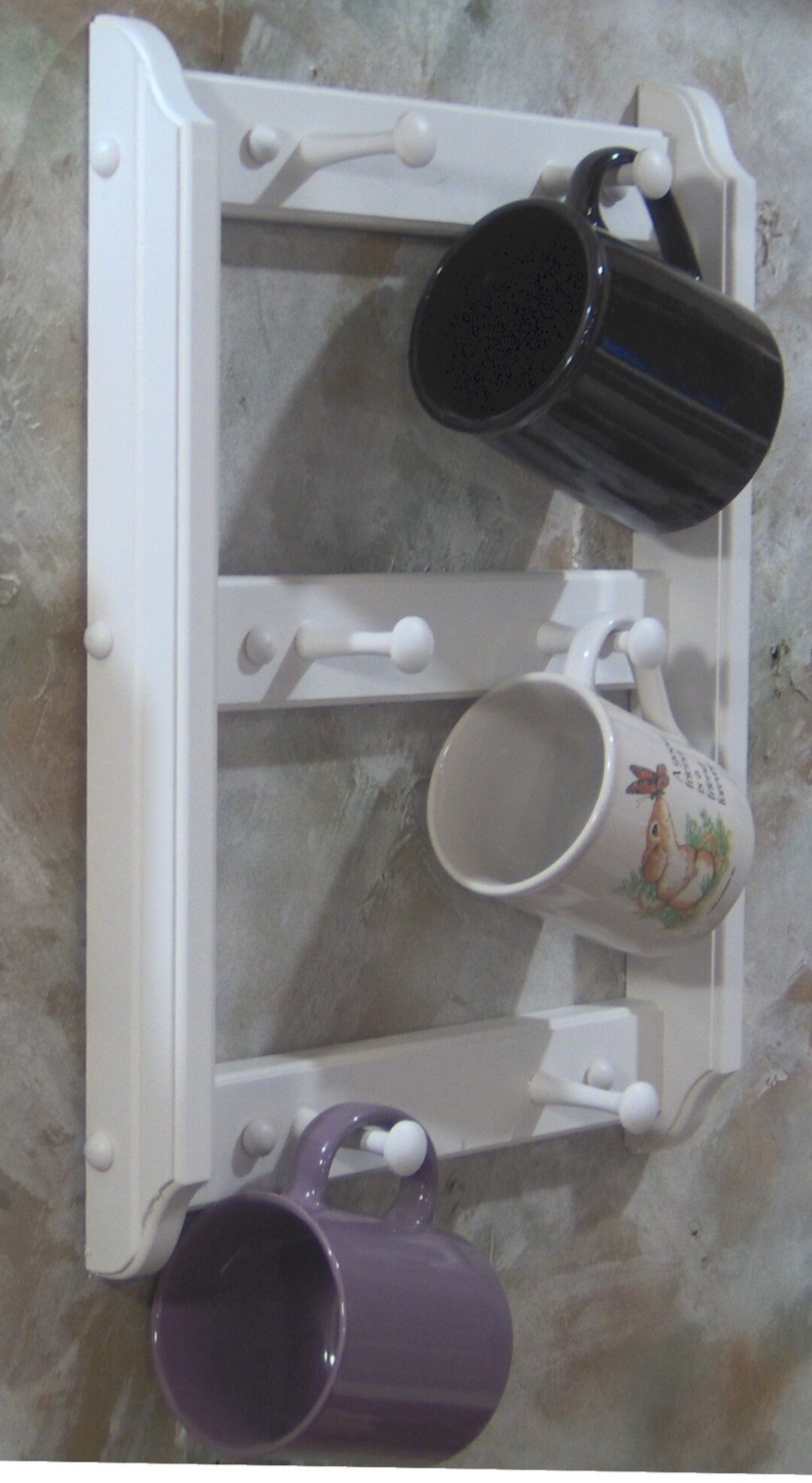 Cup Rack for Coffee Tea 6 Cup White - Etsy