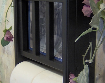 Unfinished Magazine Rack With Toilet Paper Holder | Etsy