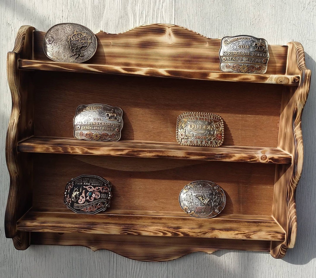 Burnt Belt Buckle Display Shelf - Etsy