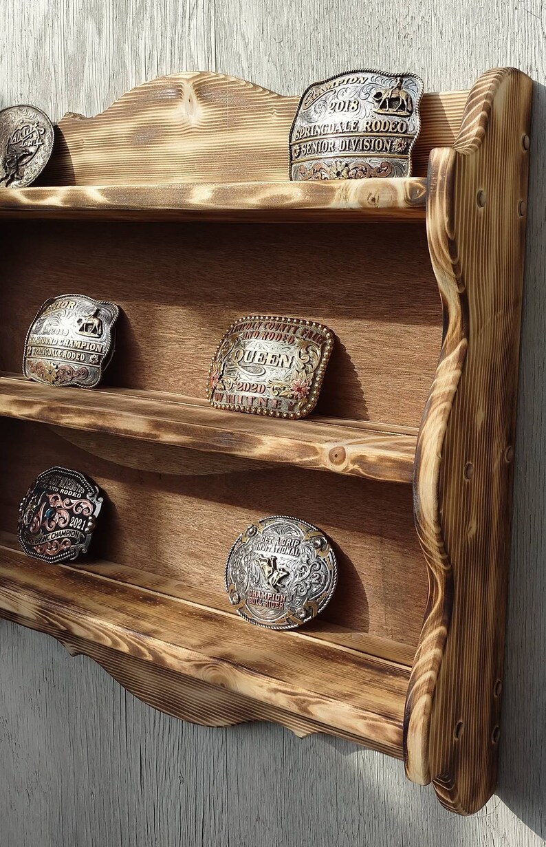 Burnt Belt Buckle Display Shelf - Etsy