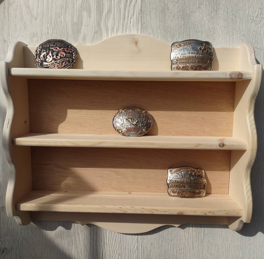 Unfinished Belt Buckle Display Shelf - Etsy
