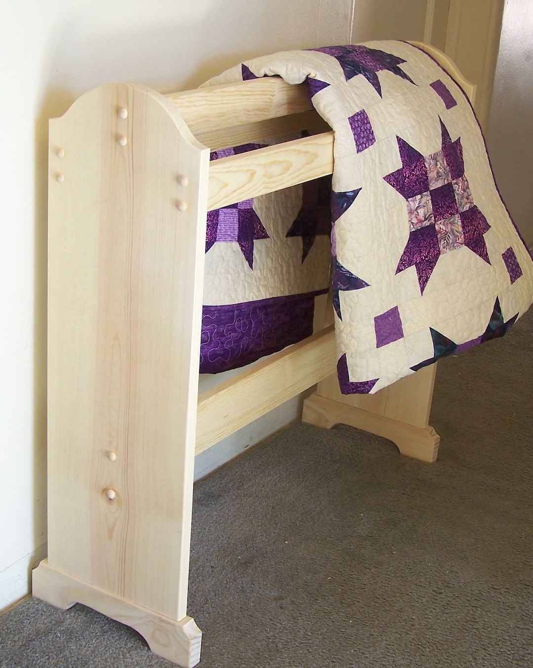 Unfinished Free Standing Quilt Rack Wood Ready to Assemble - Etsy