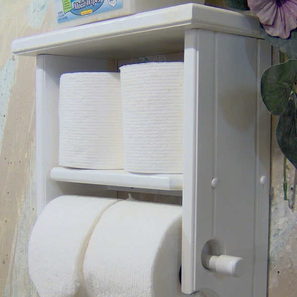 Toilet Paper Holder With Shelf - Etsy