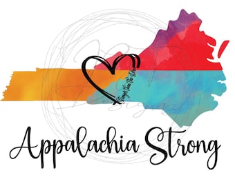 Asheville Strong PNG - Hurricane Helene PNG Graphic - Etsy