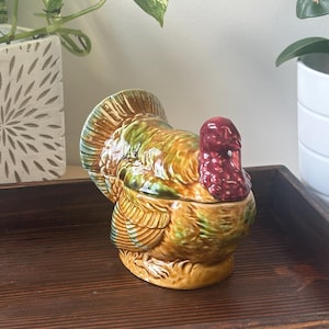 Vintage Lefton Ceramic Turkey Jelly Sauce Condiment Serving Piece ...