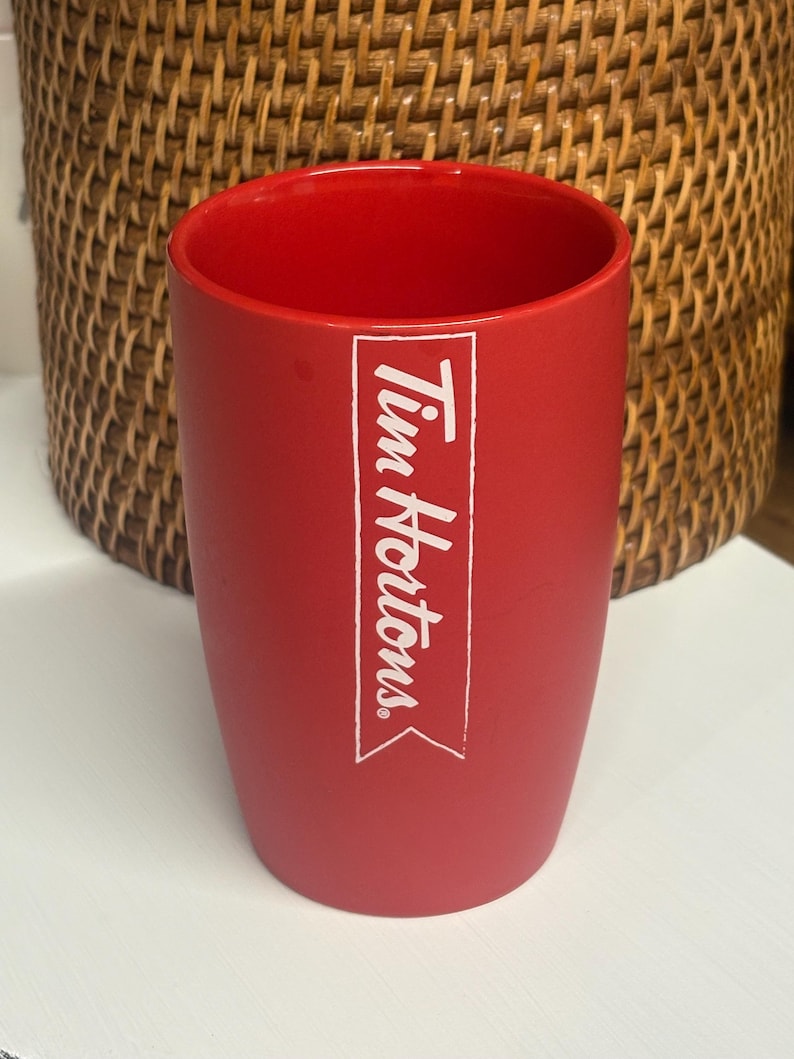 Tim Hortons 2016 Limited Edition Red 16oz Canada Ceramic Barista Coffee ...