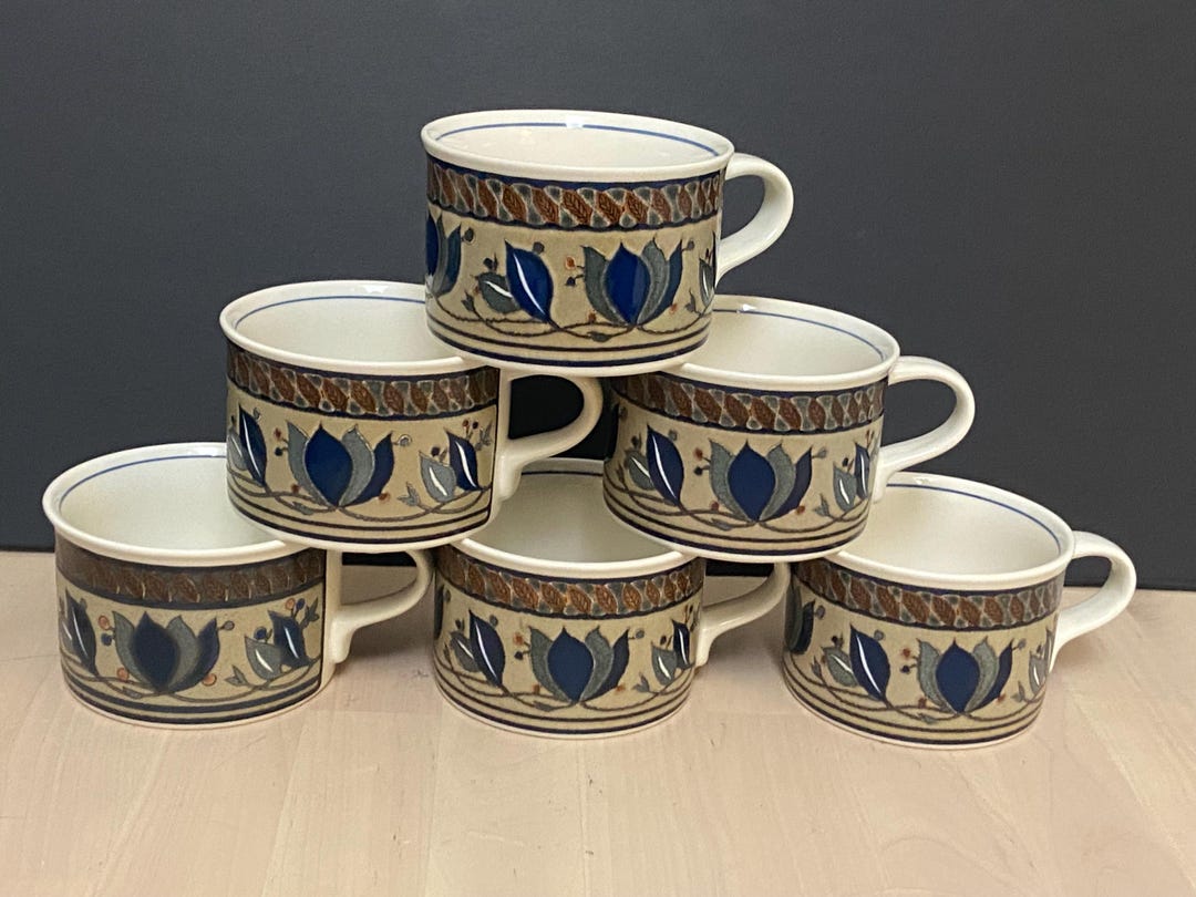 Set of Vintage Mikasa Cacoi Arabella Coffee Cups - Etsy