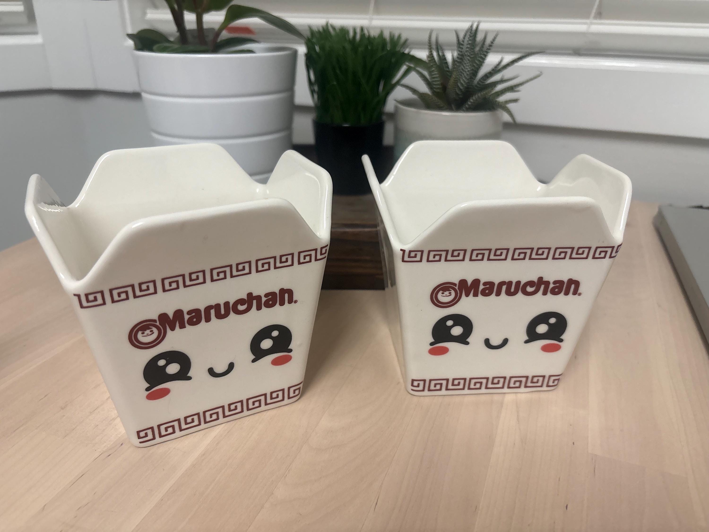Maruchen Ramen Ceramic Take Out Box Bowl Mad Engine Nevelty Kitch - Etsy