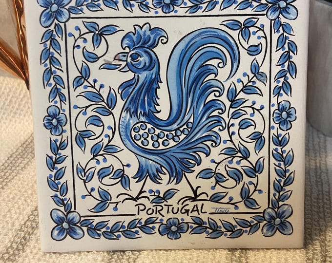 Vintage Hot Plate Tile or Wall Hanging From Portugal - Etsy