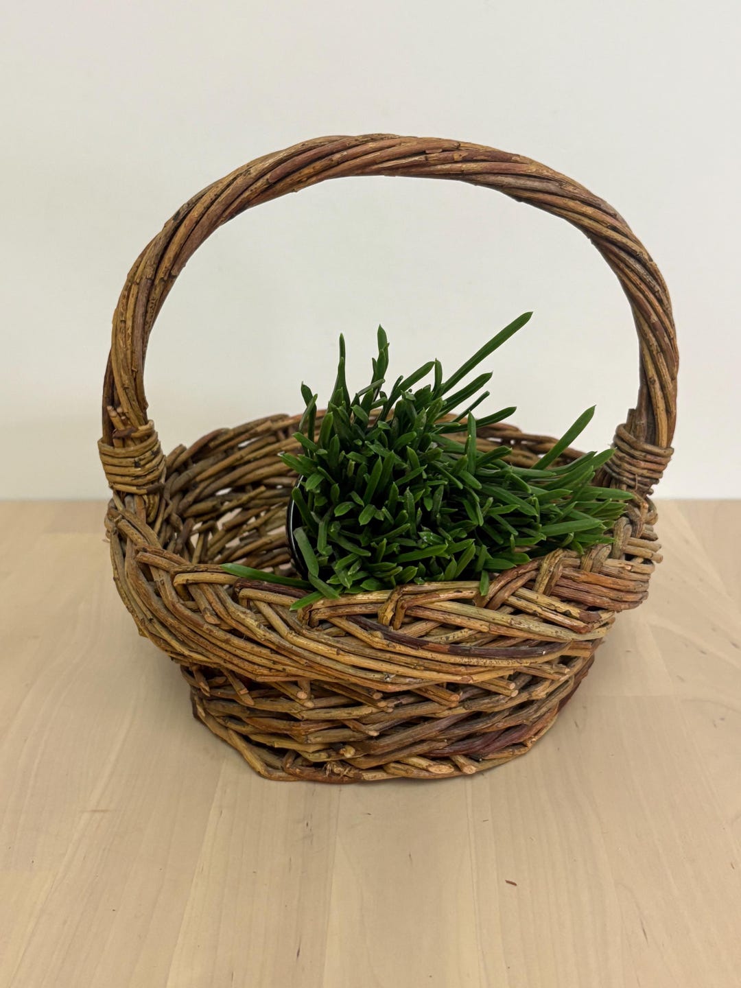 Twig Basket Vibtage 1970s - Etsy