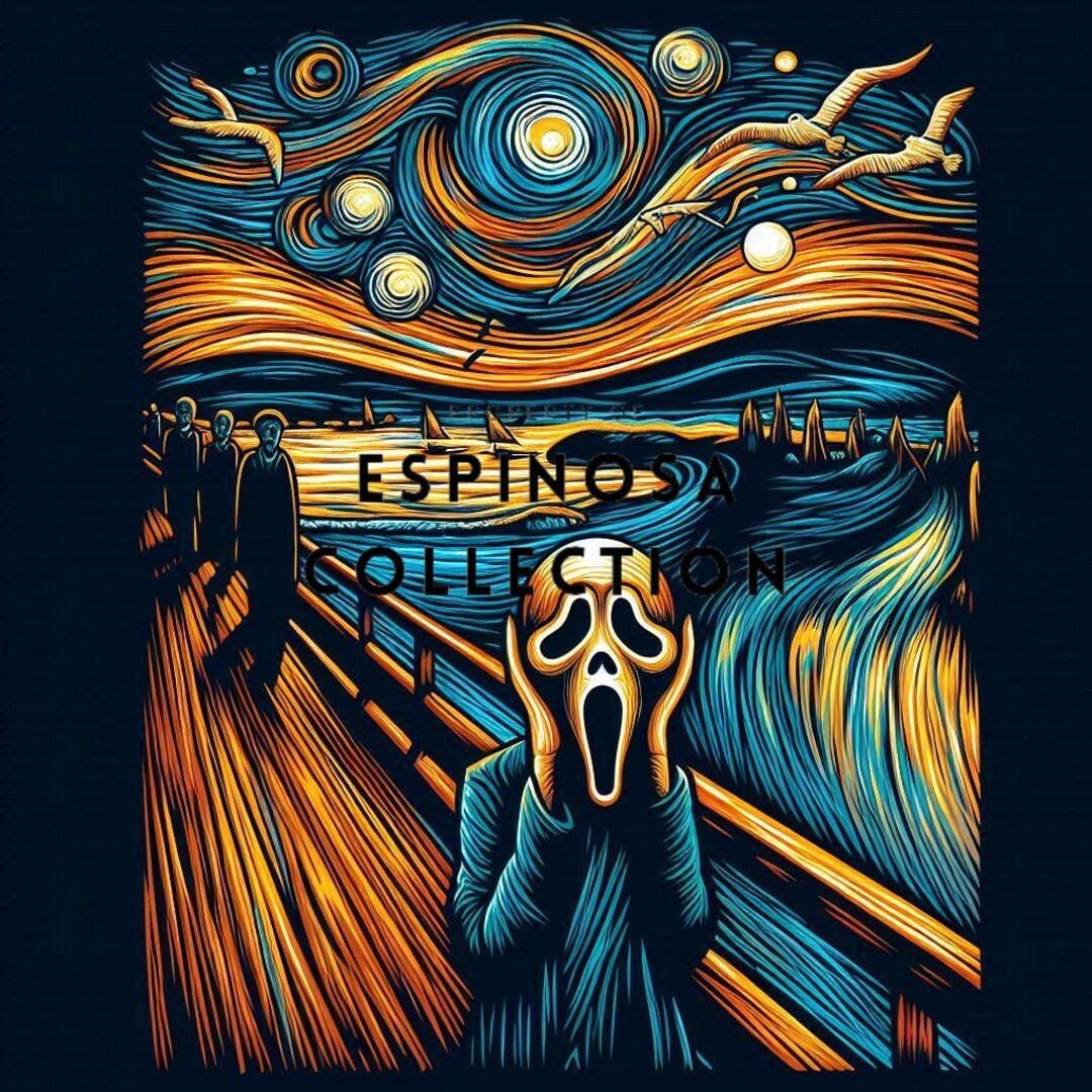 The Scream of Van Gogh - A Starry Night Fusion - Digital Art Print (3 ...