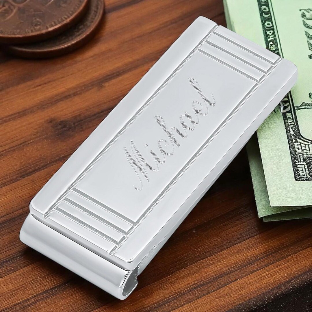 Personalized Quality Stainless Steel Luxury Money Clip - Free Engraving ...