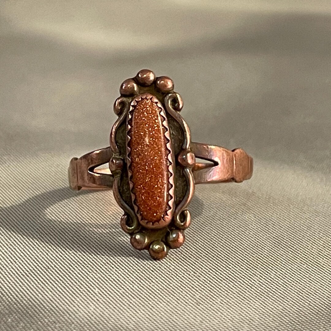 WAS 40, THEN 36, Now 30!! Vintage Native American Copper Ring With ...