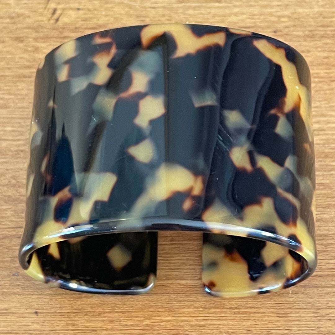 Vintage Agatha Paris Faux Tortoise Shell Cuff Bracelet C. - Etsy