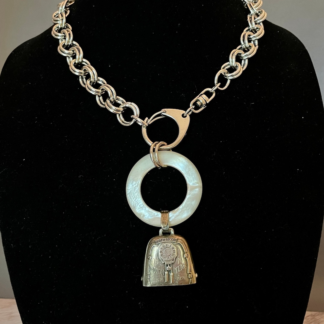 WAS 126, NOW 114 Antique Sterling and Mother of Pearl Baby Rattle ...