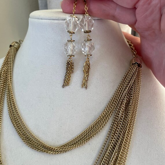 Vintage Triple Layer Multi-Strand Chain Necklace, 199… - Gem