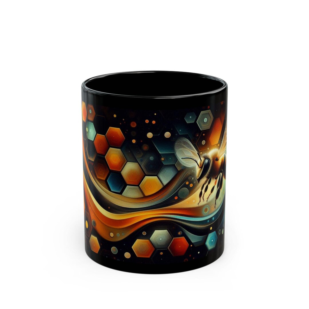 Honeybee Mug, Insect Coffee Mug, Beekeeper Gift, Honeycomb Drinkware ...