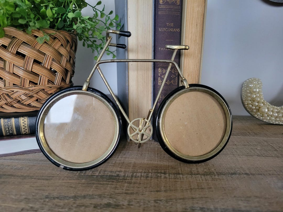 Adorable Vintage Brass Bicycle Picture Frame - Etsy