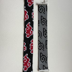 Naruto Bracelet Bundle – Leaf Village & Akatsuki Beaded Bracelets - Etsy